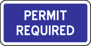 12"x6" Permit Required - Parking Signs Direct